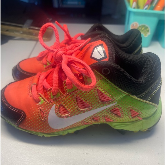 Nike | Shoes | Nike Kids Hyyperdiamoumd Clears Kids Size 2c Neon Orange ...